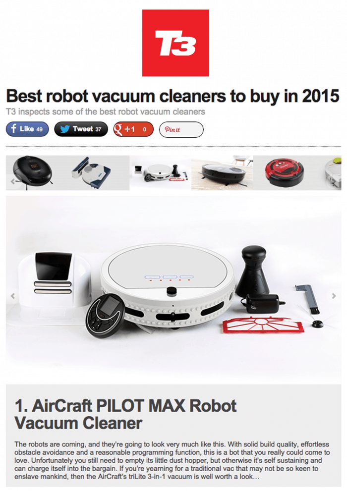 T3 Best Robot Vacuum Cleaners | Aircraft Vacuums